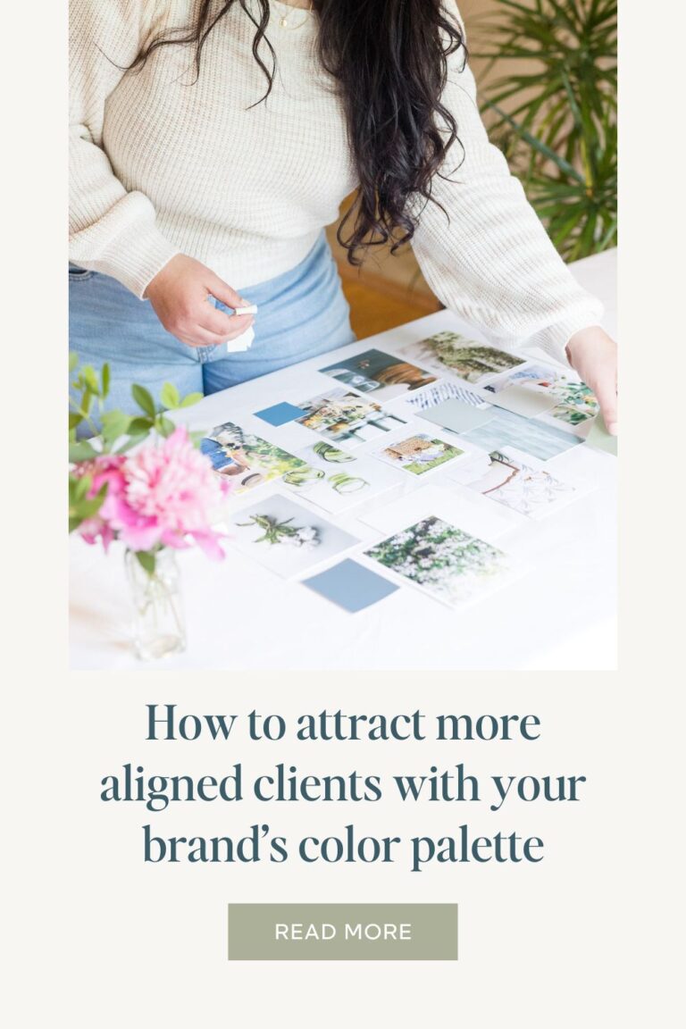 How to attract more aligned clients with your brand’s color palette ...
